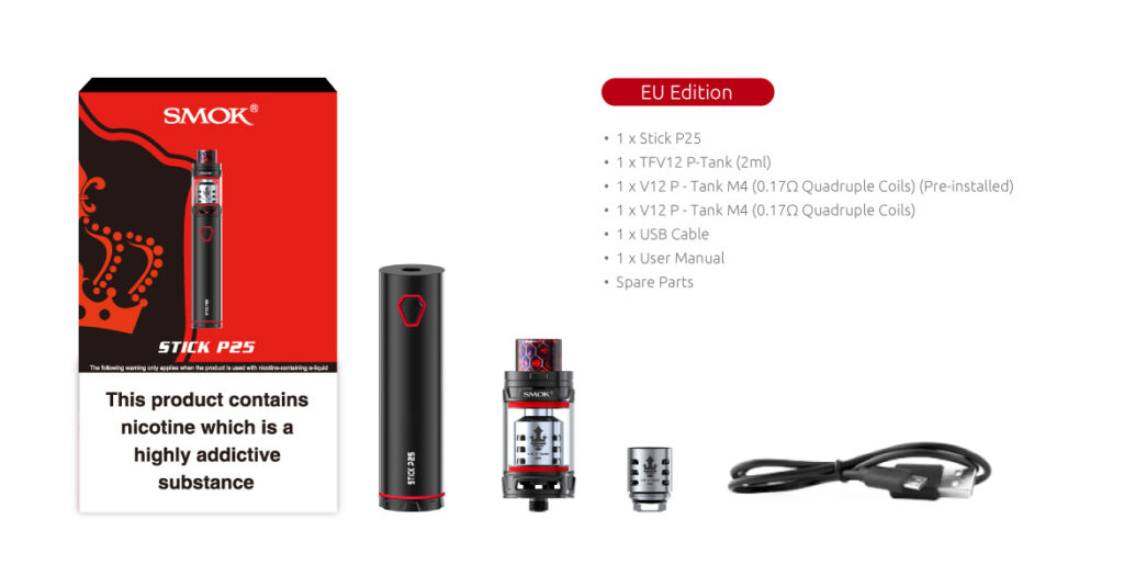 SMOK Stick P25 Full Kit – Ecig Switch